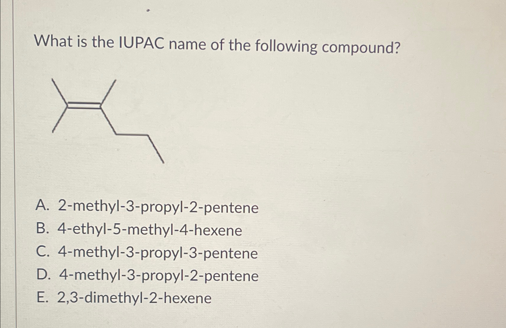 What is the IUPAC name of the following | Chegg.com