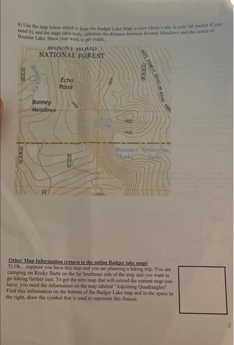 Solved Intro to Topographic Maps SCALE: Scale for maps is | Chegg.com