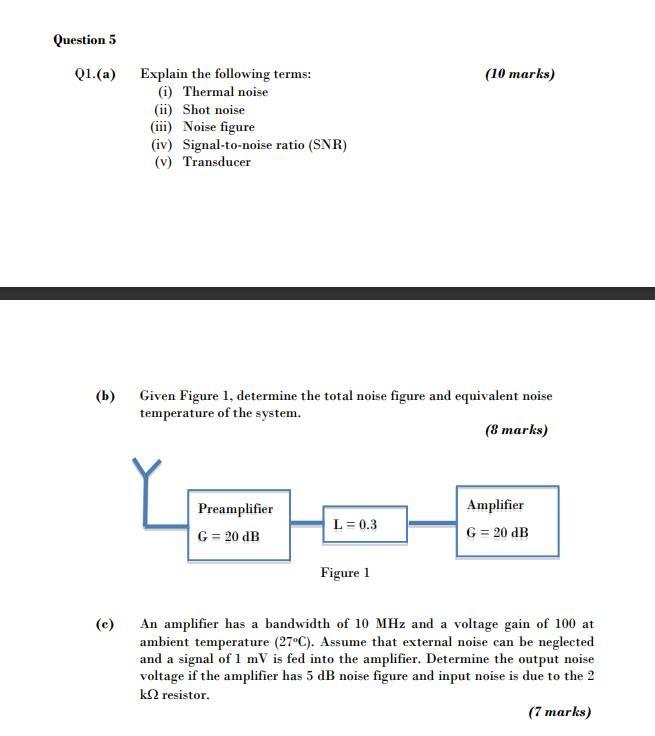 Q1.(a) Explain the following terms: (10 marks) (i) | Chegg.com