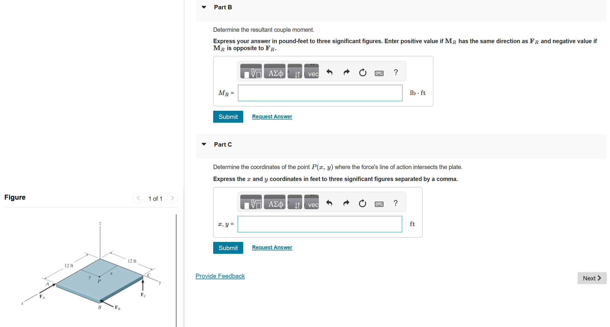 Solved Part BDetermine the resultant couple moment.Express | Chegg.com