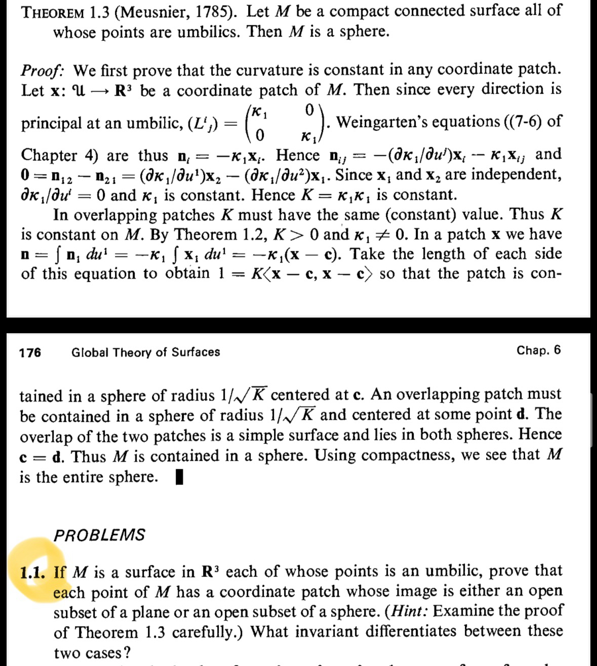 Solved Please solve problem 1.1. ﻿If M is a surface ni R^3 | Chegg.com