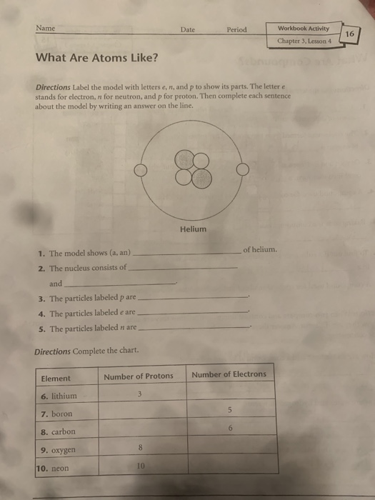 Solved Name Date Period Workbook Activity Chapter 3, Lesson | Chegg.com