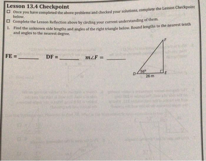 Solved Lesson 13.4 Checkpoint Once you have completed the | Chegg.com