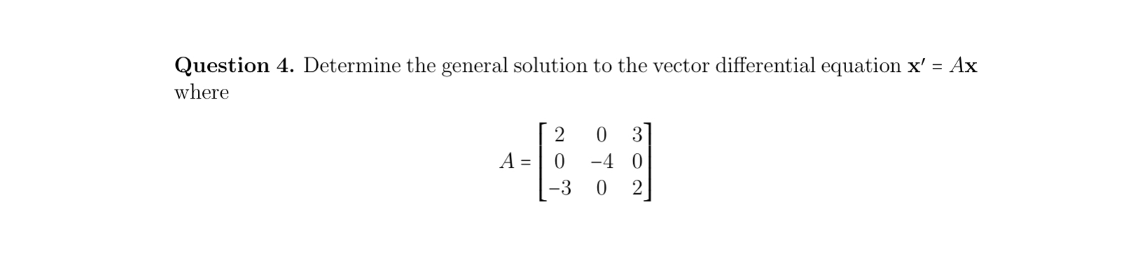 Solved Determine the general solution to the vector | Chegg.com