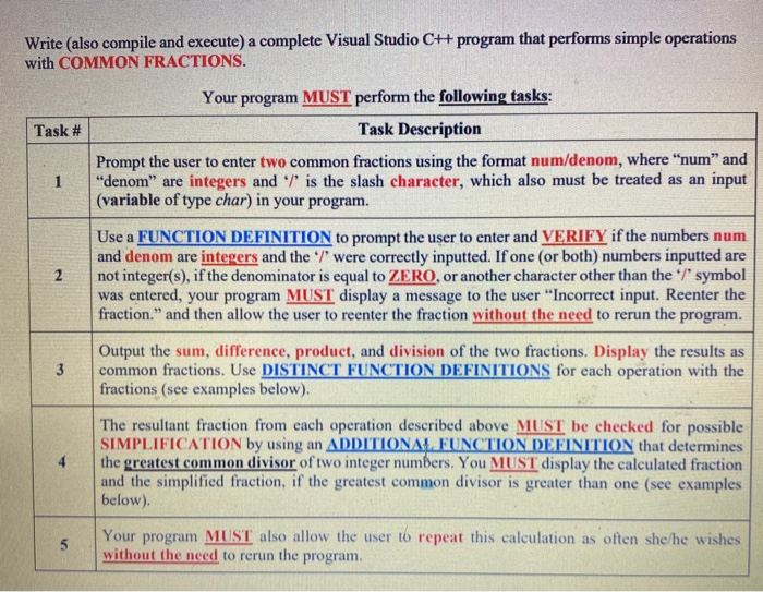 Solved Write (also compile and execute) a complete Visual | Chegg.com