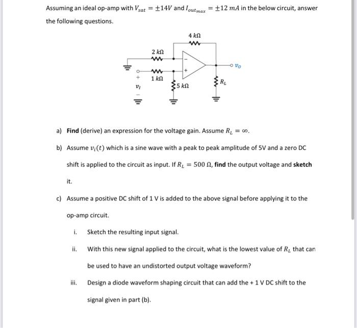 Solved the following questions. a) Find (derive) an | Chegg.com
