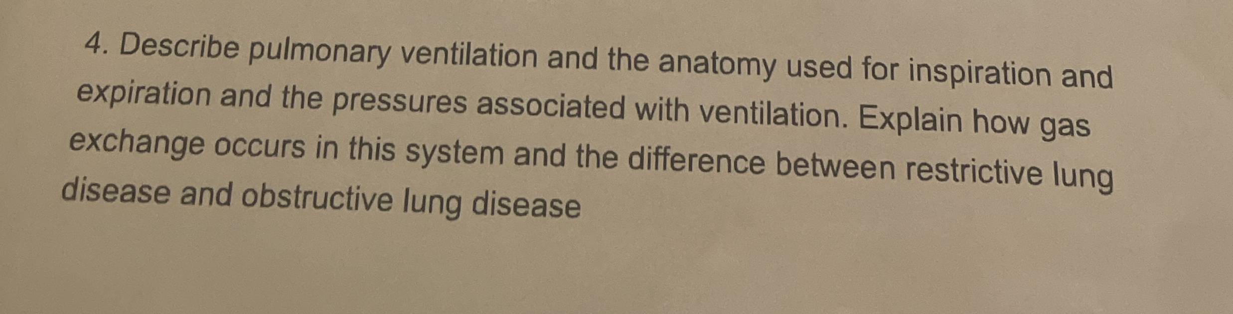 Solved Describe pulmonary ventilation and the anatomy used | Chegg.com