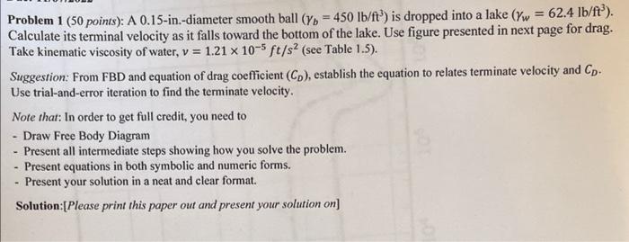 Solved Problem 1 (50 points): A 0.15-in.-diameter smooth | Chegg.com