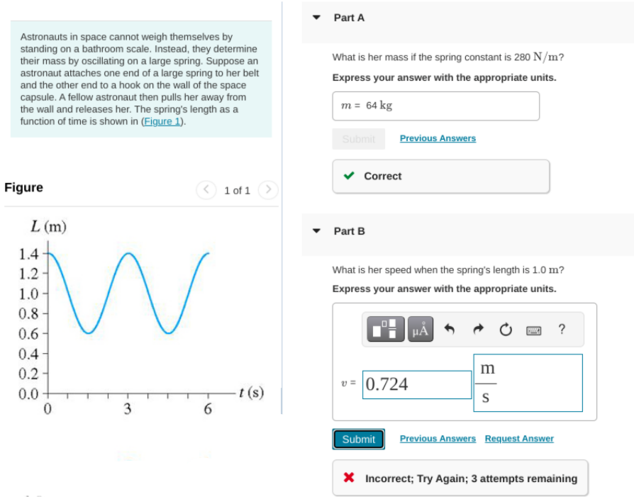 Solved Astronauts in space cannot weigh themselves | Chegg.com