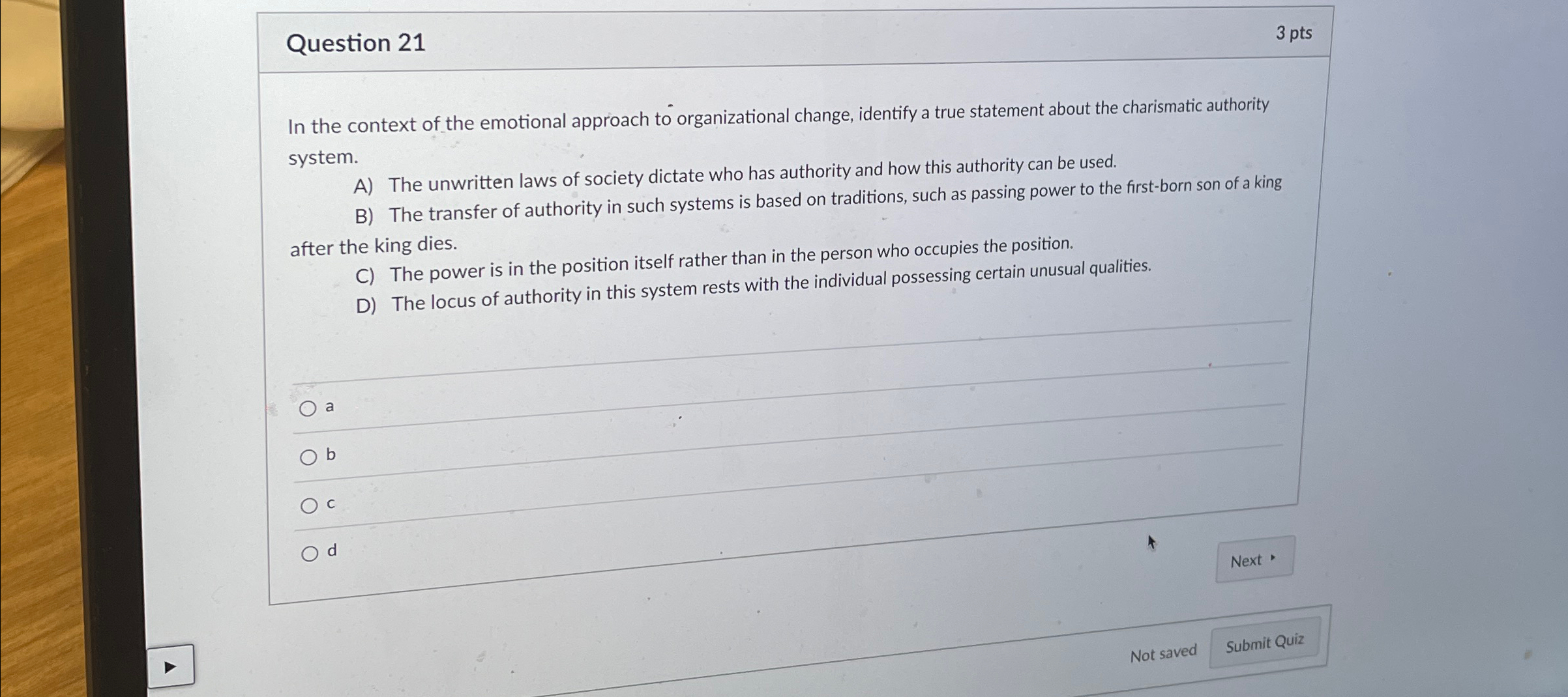 Solved Question 213 ﻿ptsIn the context of the emotional | Chegg.com