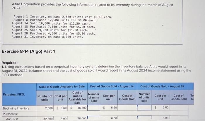 Solved Required: 1. Using calculations based on a perpetual | Chegg.com