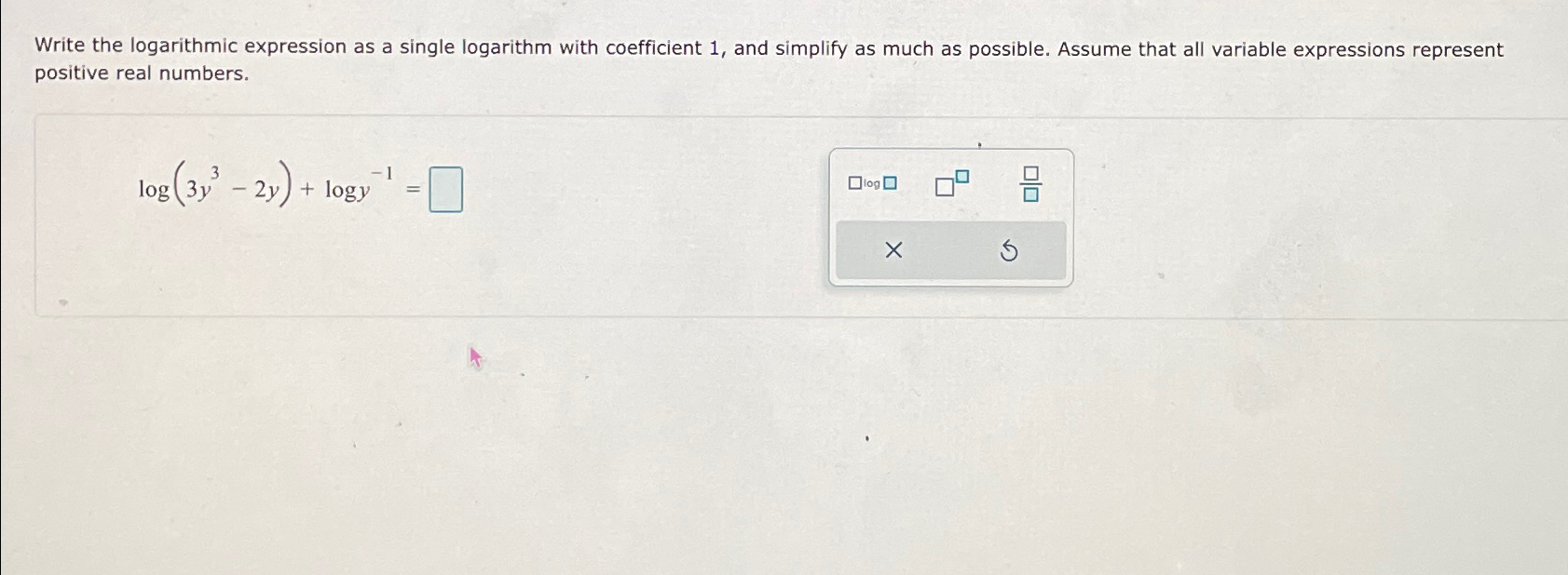 Solved Write The Logarithmic Expression As A Single