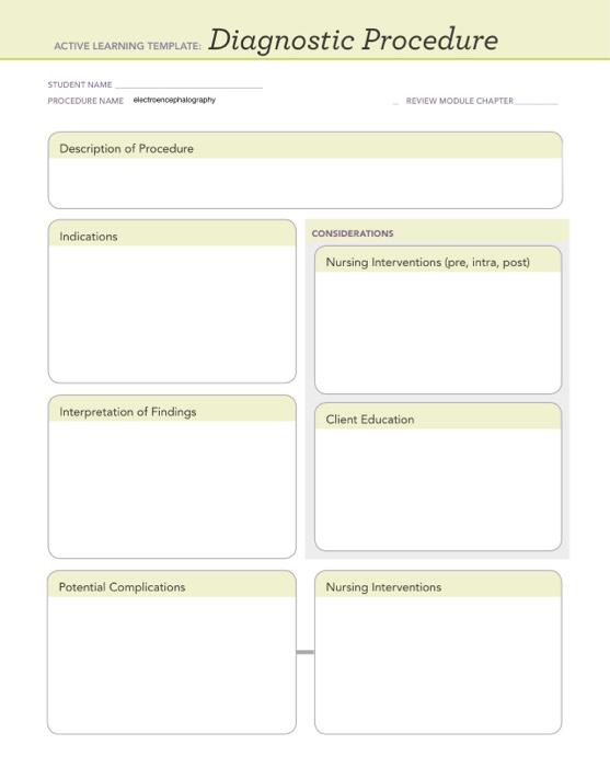 Solved active learning template Diagnostic Procedure STUDENT | Chegg.com
