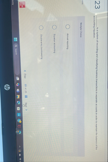 Solved 23is a system of recording and classifying business | Chegg.com