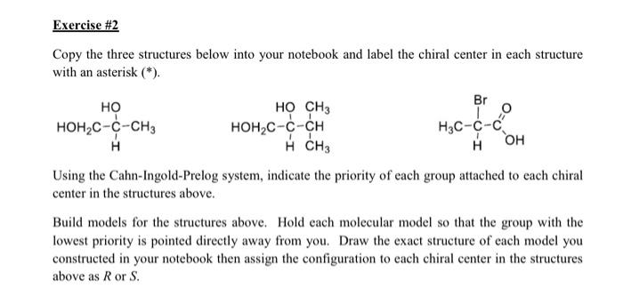 Solved Copy the three structures below into your notebook | Chegg.com