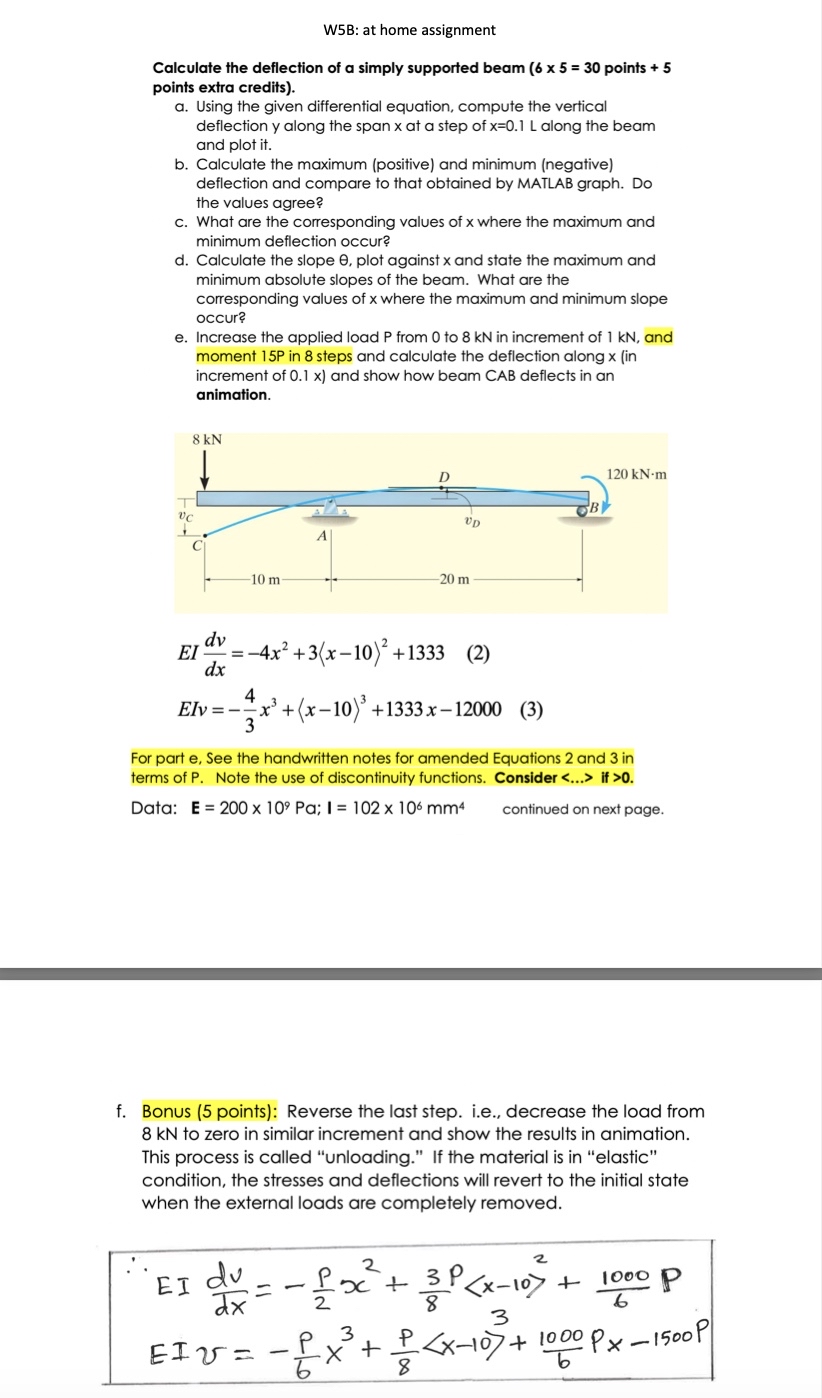 Solved Use MATLAB to solve the assignment. | Chegg.com