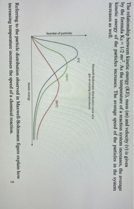 Solved The relationship between kinetic energy (KE), mass | Chegg.com