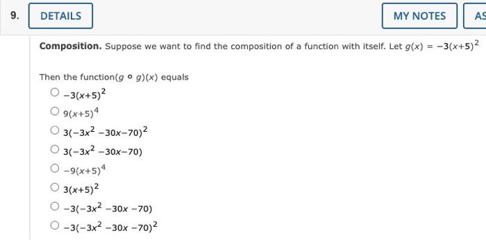 Solved Composition. Suppose we want to find the composition | Chegg.com