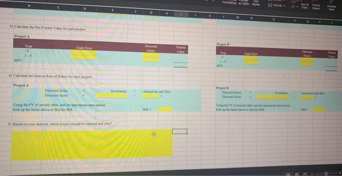 Solved In this activity, you will evaluate two projects | Chegg.com