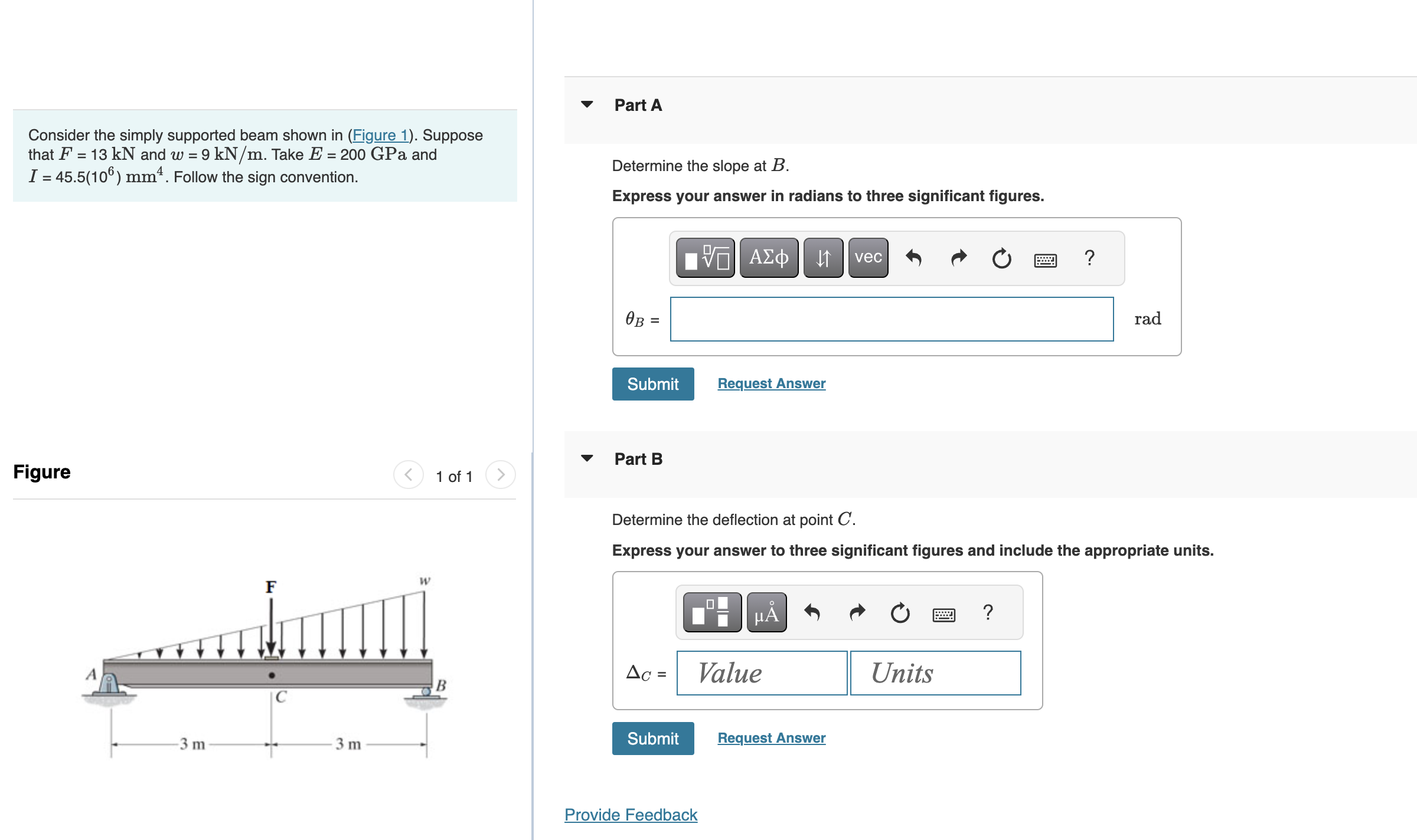 Solved Consider the simply supported beam shown in (Figure | Chegg.com