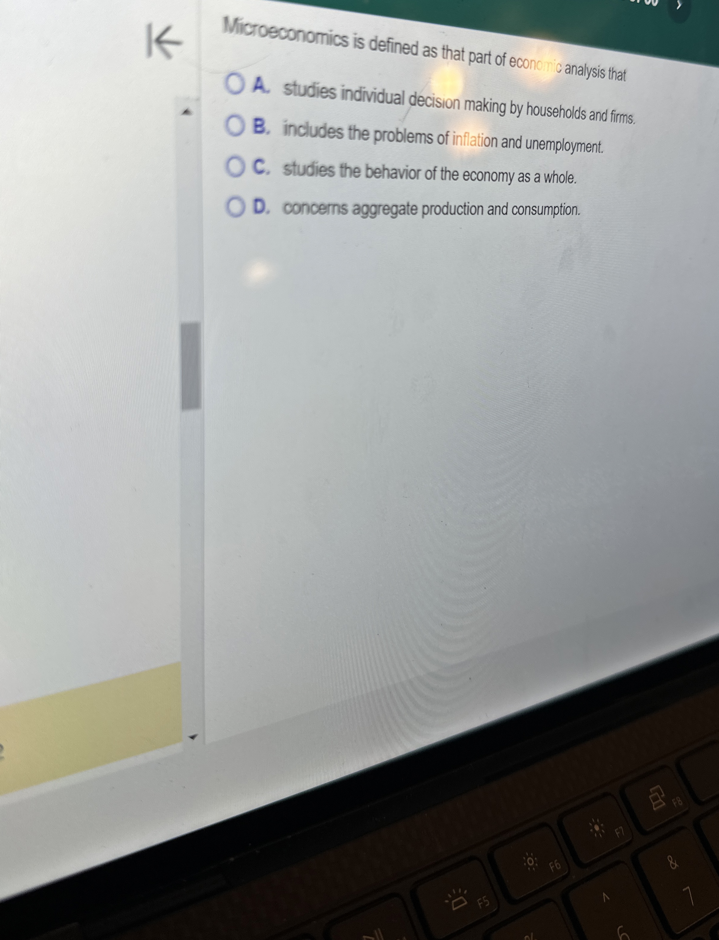 Solved Microeconomics is defined as that part of econo r c | Chegg.com