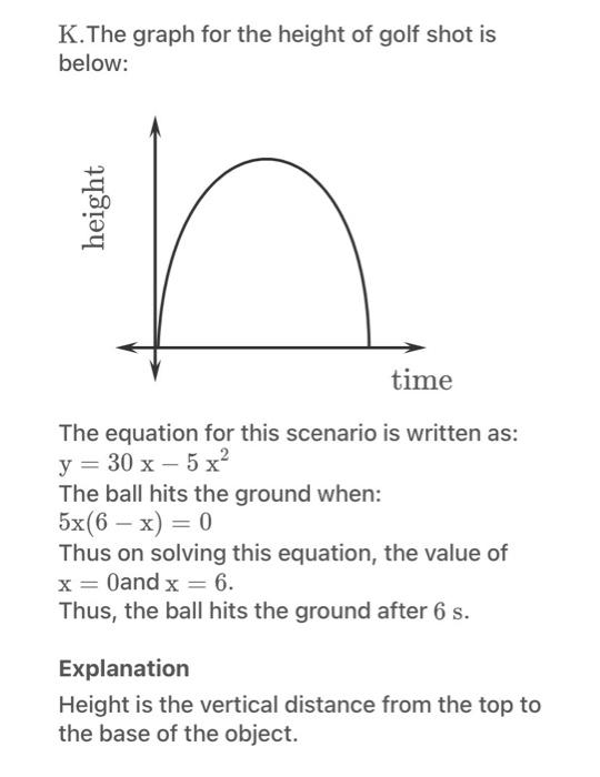 Solved please explain how the equation matches the graph and | Chegg.com