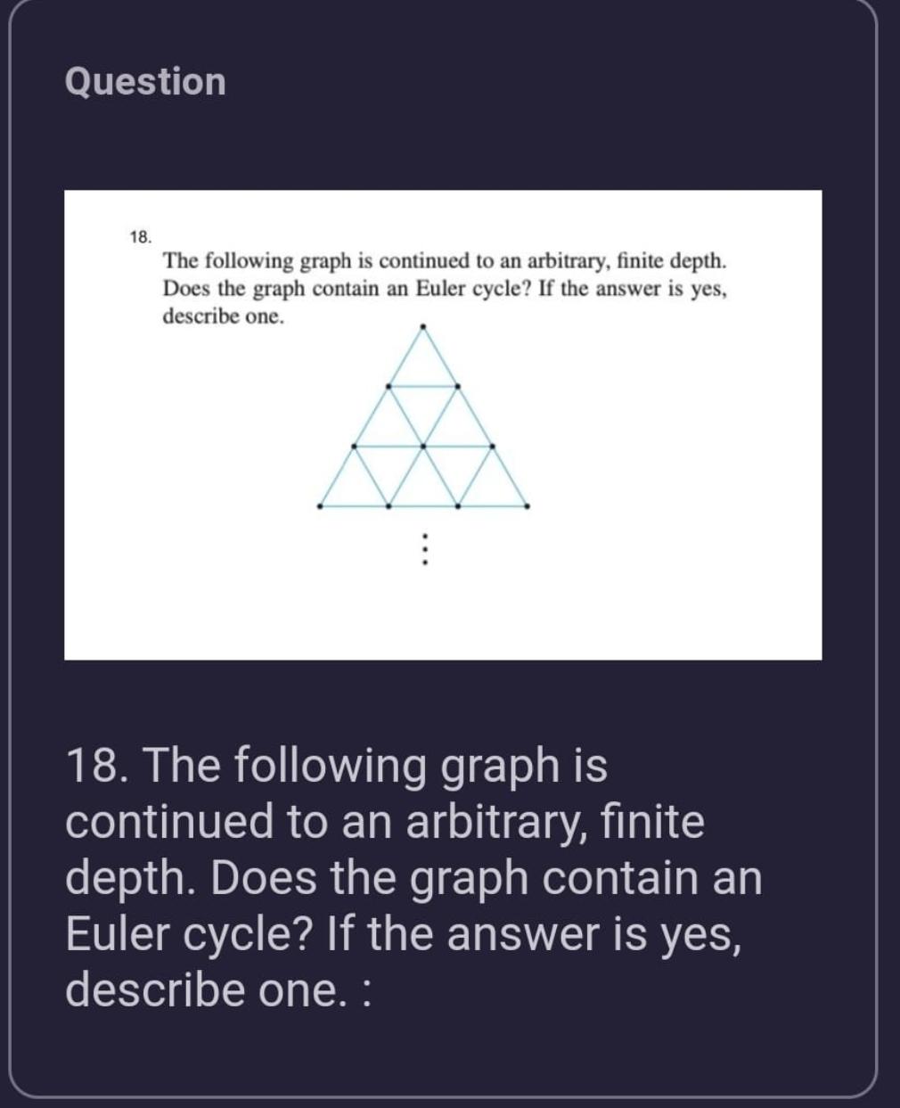 Solved The following graph is continued to an arbitrary, | Chegg.com