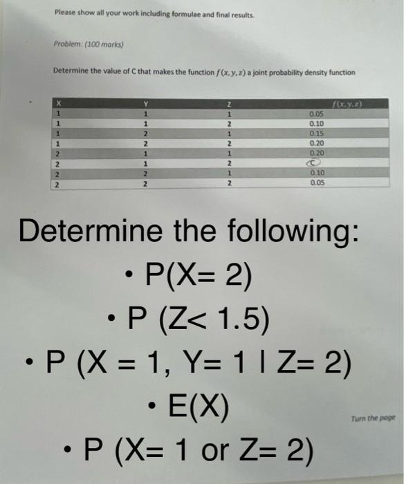 Solved Determine the following: | Chegg.com