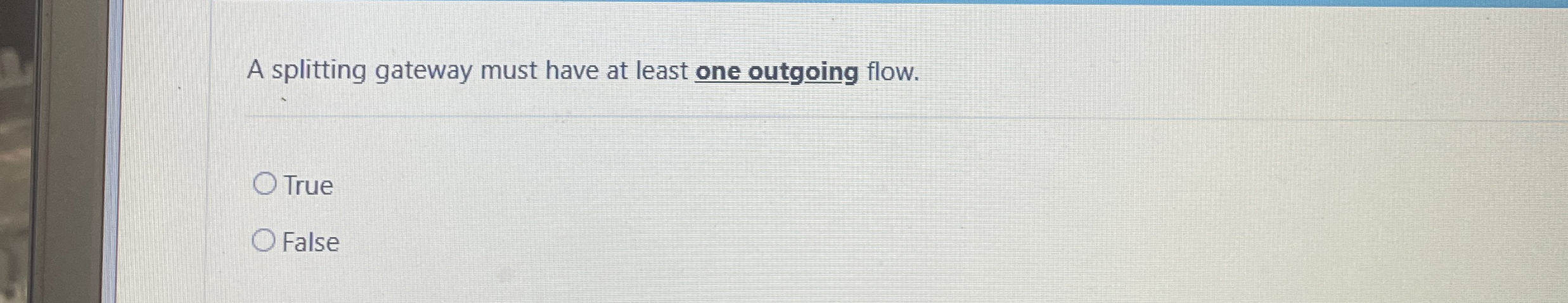 Solved A splitting gateway must have at least one outgoing | Chegg.com