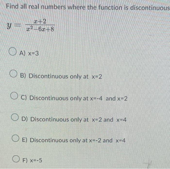 Solved Provide an appropriate response. If f continuous at | Chegg.com