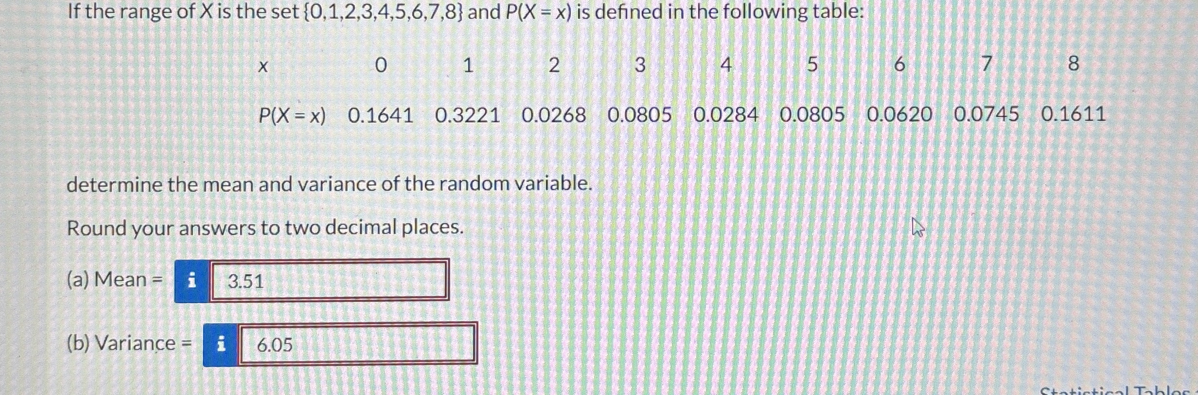 Solved If the range of x ﻿is the set {0,1,2,3,4,5,6,7,8} | Chegg.com
