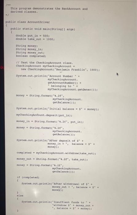 Solved In this lab, you will be creating new classes that | Chegg.com