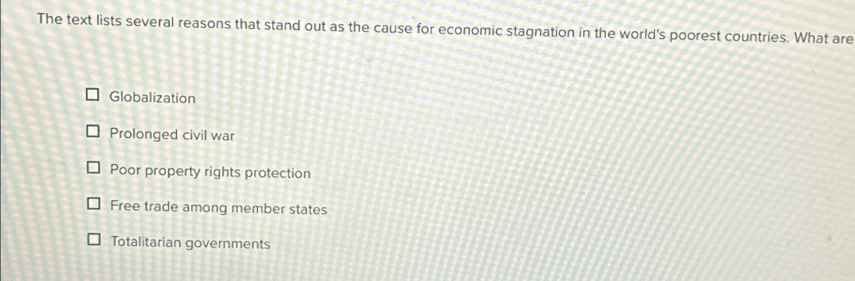 Solved The text lists several reasons that stand out as the | Chegg.com