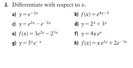 Solved Differentiate with respect to | Chegg.com