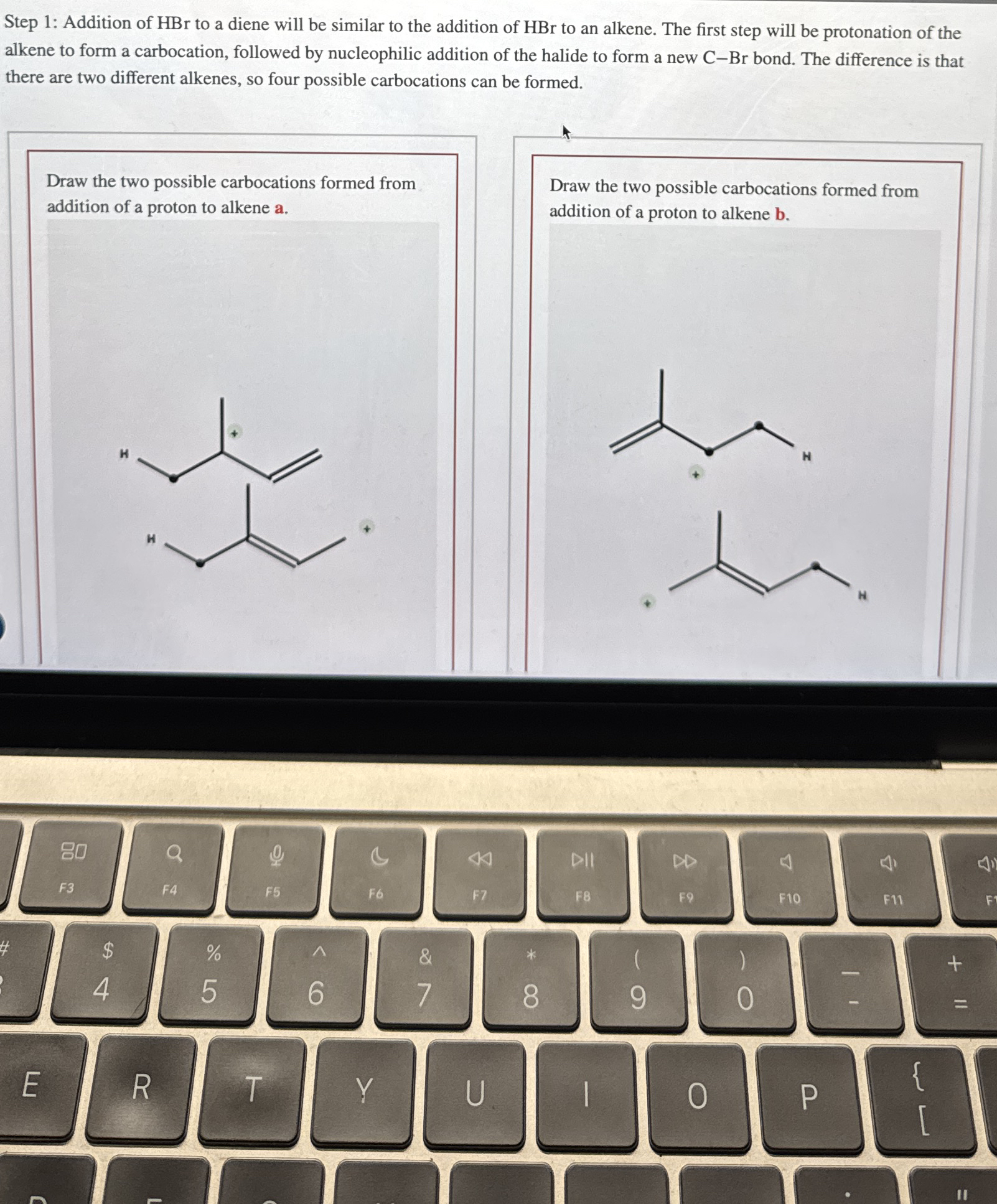 Solved Step 1: Addition of HBr to a diene will be similar to | Chegg.com