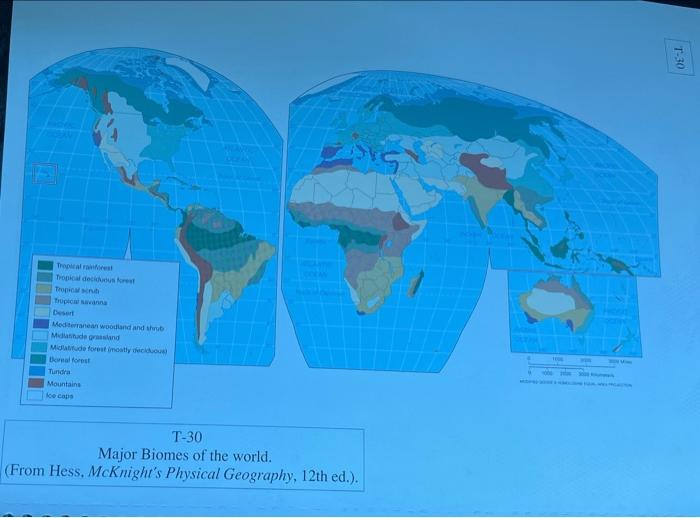 Solved EXERCISE 26 PROBLEMS-PART I Using the global map of | Chegg.com