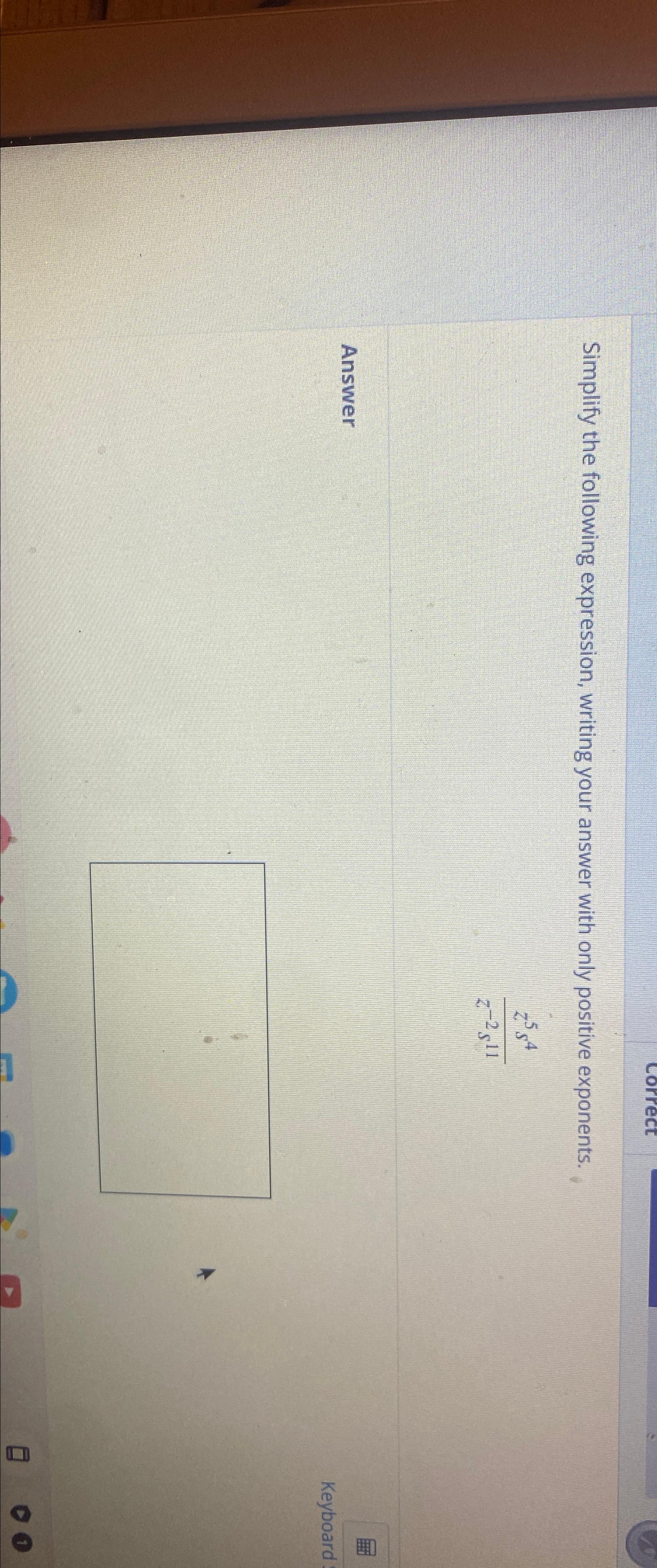Solved Simplify the following expression, writing your | Chegg.com