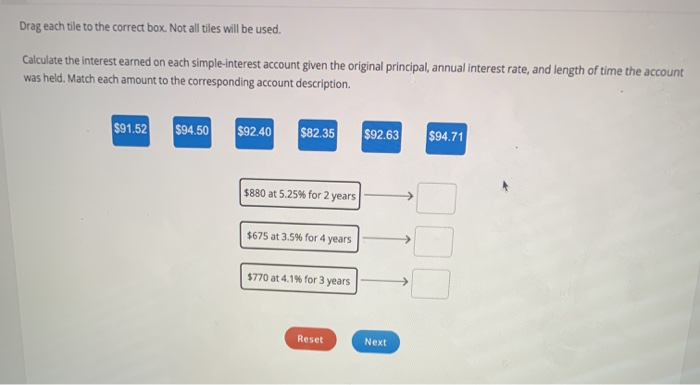 Solved Drag each tile to the correct box. Not all tiles will | Chegg.com