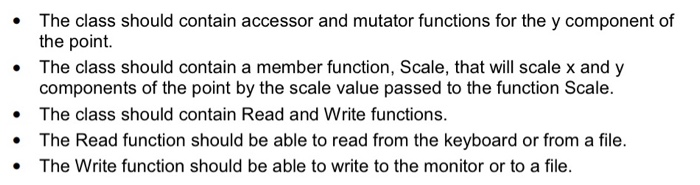 Solved 5. Write the code that would be in the file Point2D.h | Chegg.com
