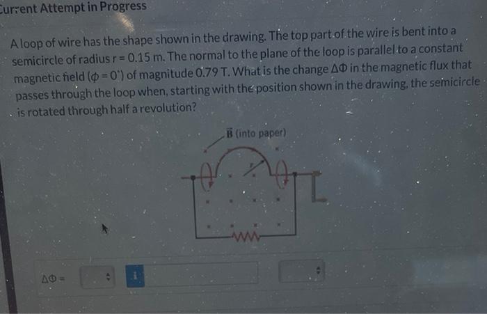 Solved A loop of wire has the shape shown in the drawing. | Chegg.com