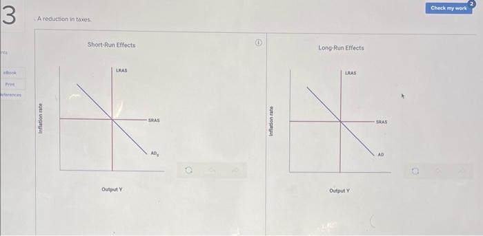 Solved For each of the following, use an AD-AS diagram to | Chegg.com