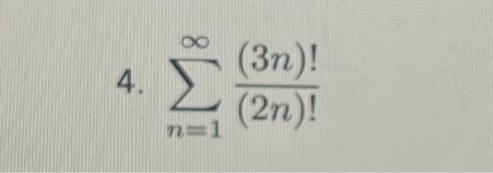 Solved Use the ratio or root test to determine if the | Chegg.com