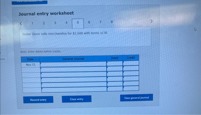 Solved Exercise 4-12 (Static) Recording purchases, sales, | Chegg.com