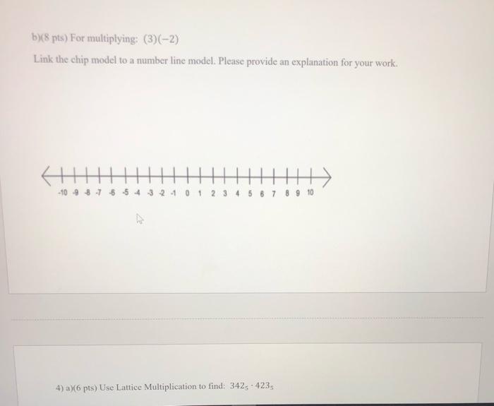 Solved b)(8 pts) For multiplying: (3)(-2) Link the chip | Chegg.com