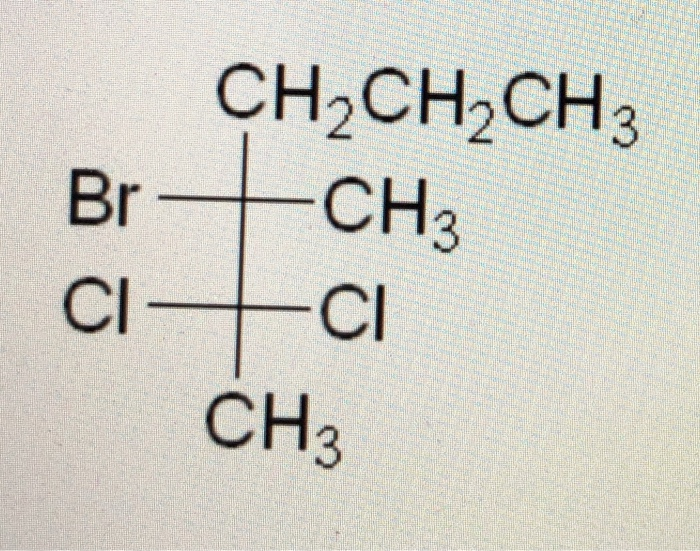 Solved CH3 Br Br CH2CH2CH3 сна CI CH3 + CI Br I | Chegg.com