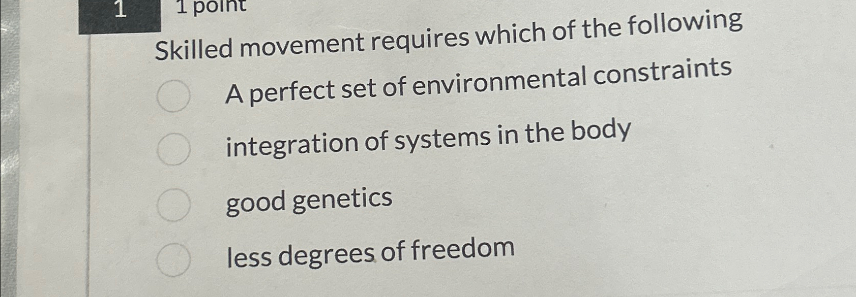 Solved Skilled movement requires which of the followingA | Chegg.com