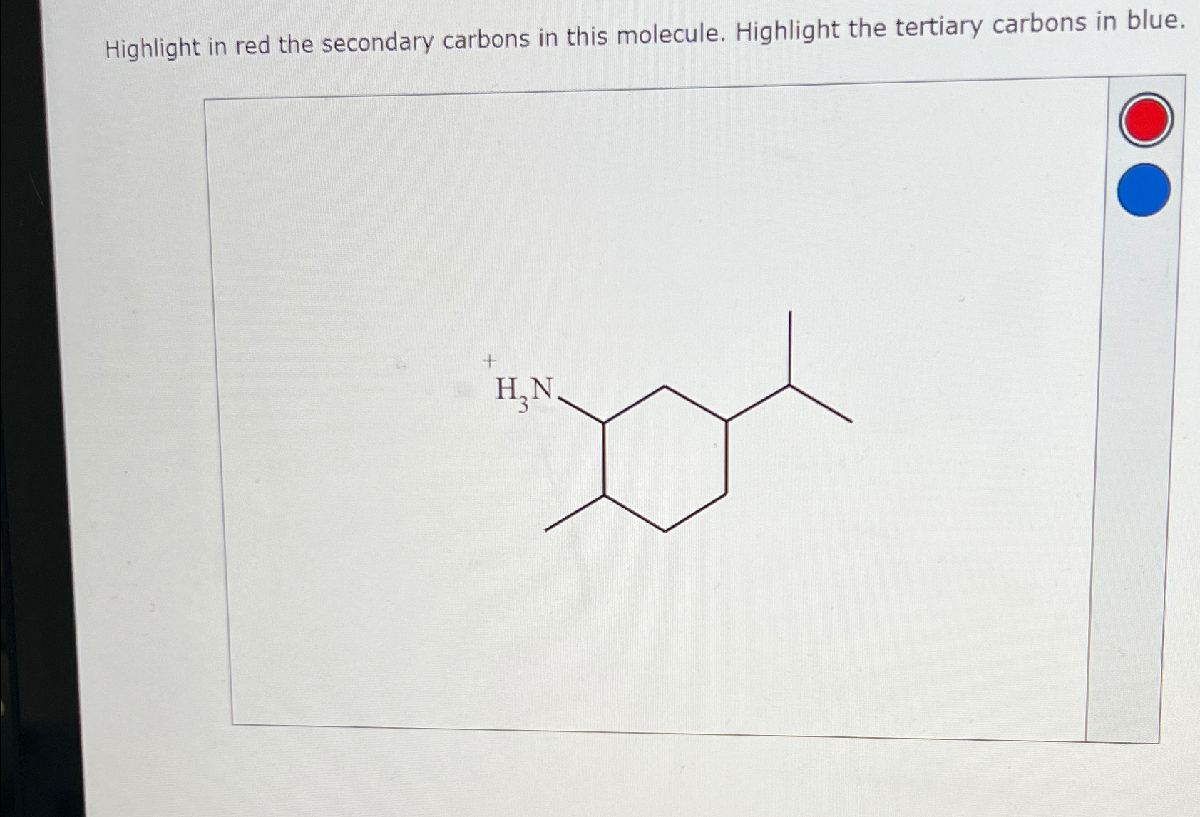 Solved Highlight In Red The Secondary Carbons In This