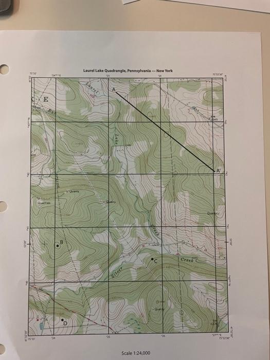 Solved 11. Draw a topographic profile using a vertical scale | Chegg.com