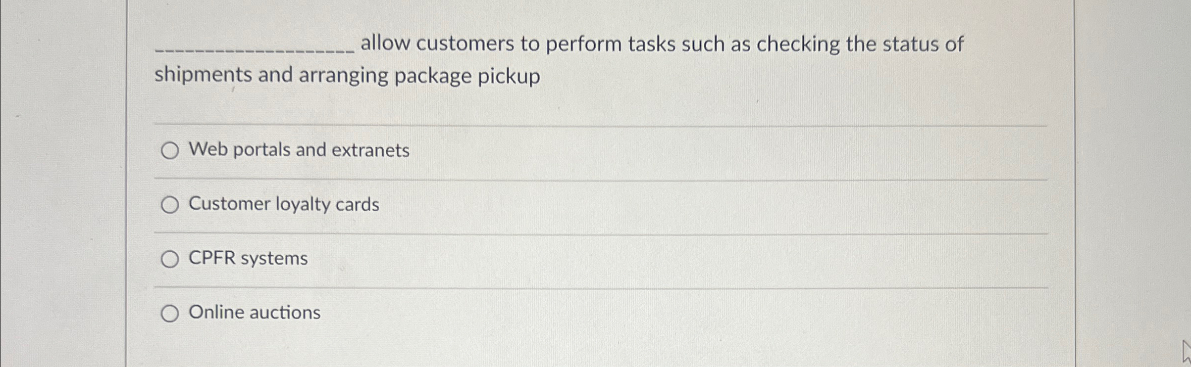Solved allow customers to perform tasks such as checking the | Chegg.com