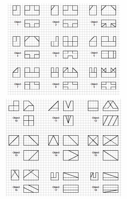 Solved Isometric (3D) objects, 1st Angle and 3rd Angle | Chegg.com